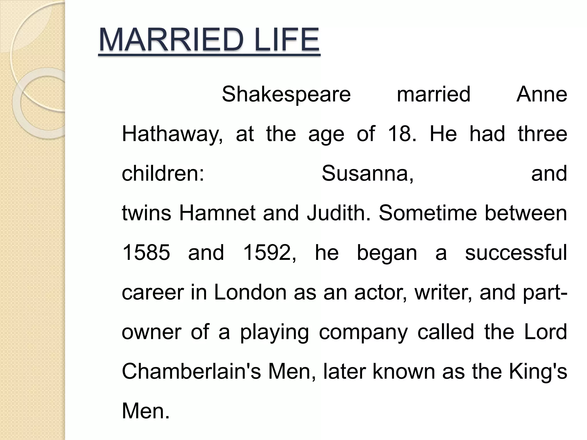 Shakespeare powerpoint presentation | PPTX