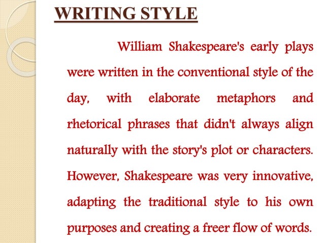 Shakespeare powerpoint presentation | PPTX | Theater | Fine Art