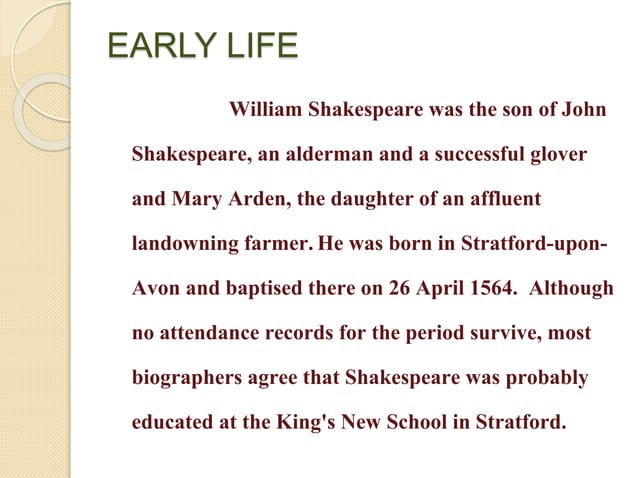 Shakespeare powerpoint presentation | PPTX | Theater | Fine Art