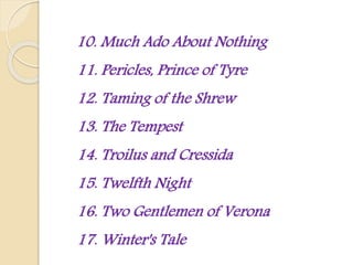 Shakespeare powerpoint presentation | PPTX