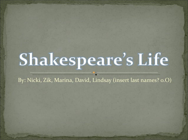 Shakespeare ppt | PPT