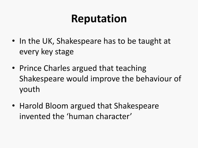 Shakespeare presentation | PPT