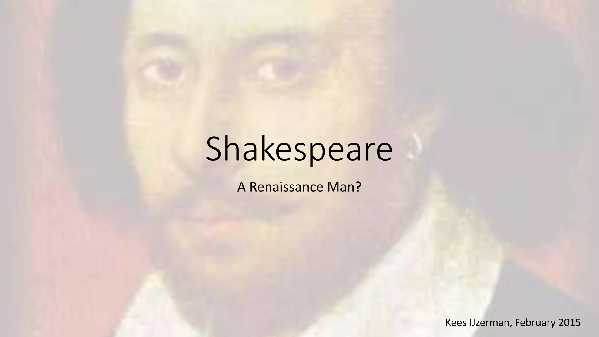 Shakespeare renaissance | PPT