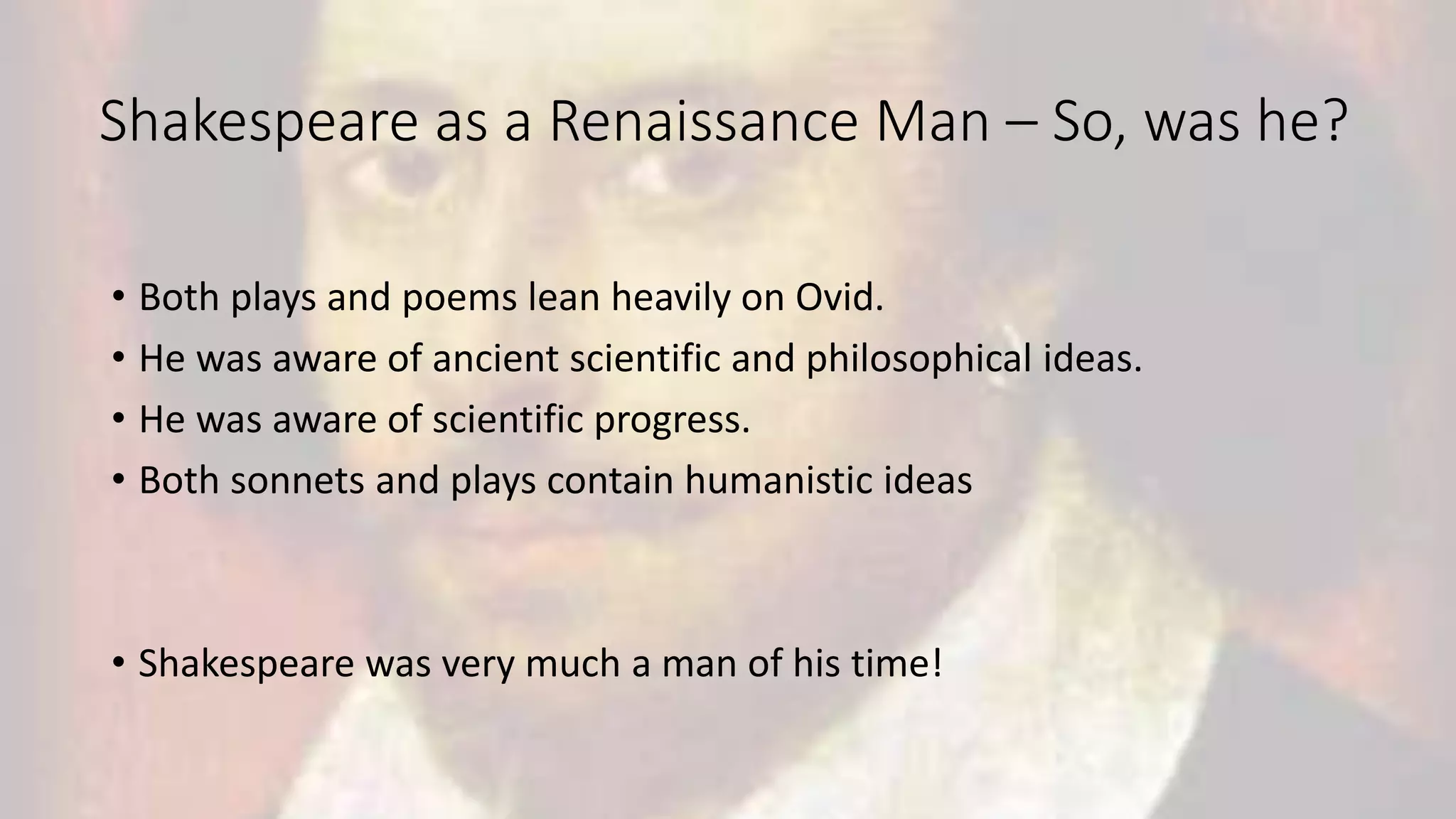 Shakespeare renaissance | PPT