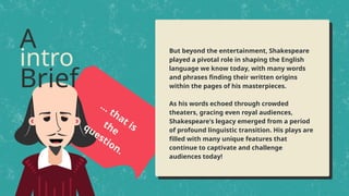 Shakespeare's Langauge - An Extensive Introduction.pptx