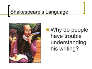Shakespeare's Language | PPT