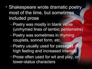Shakespeare’s language | PPT