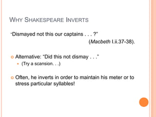 Shakespeare's language | PPT