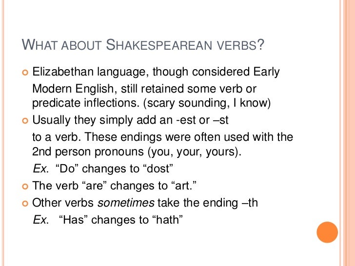 Shakespeare's language