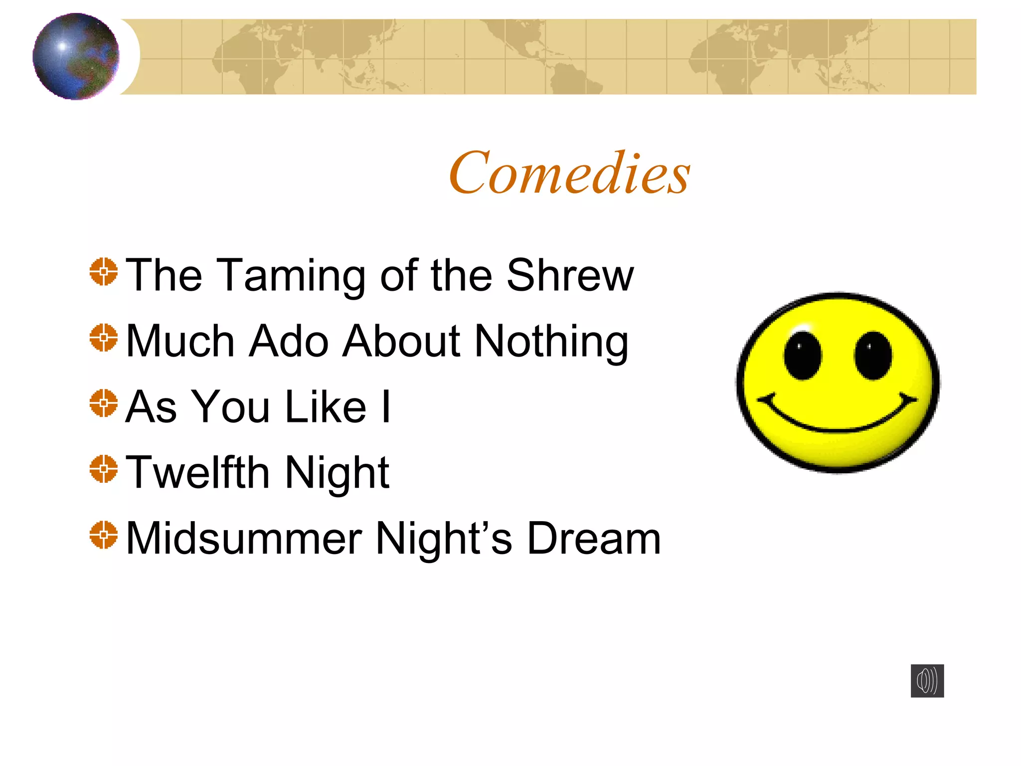 Shakespeare plays | ODP | Comedy | Genres