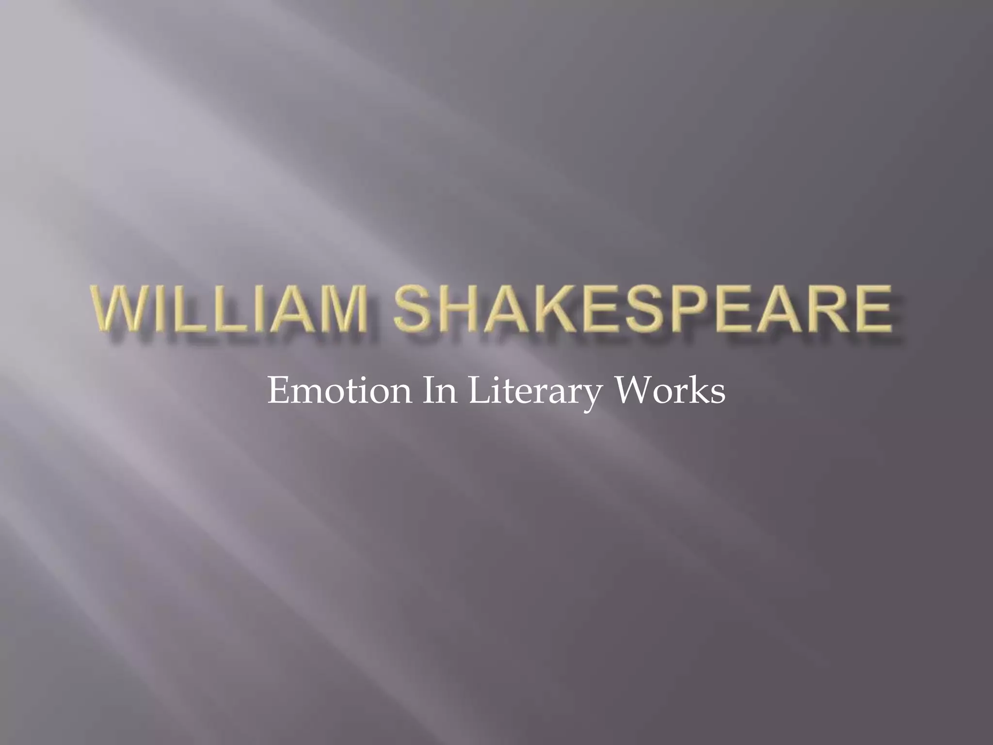 Shakespeare Research Slide Show | PPTX