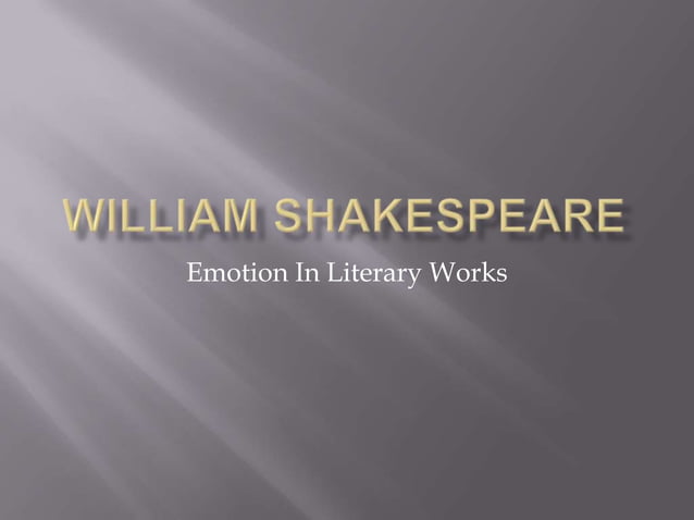Shakespeare Research Slide Show | PPTX