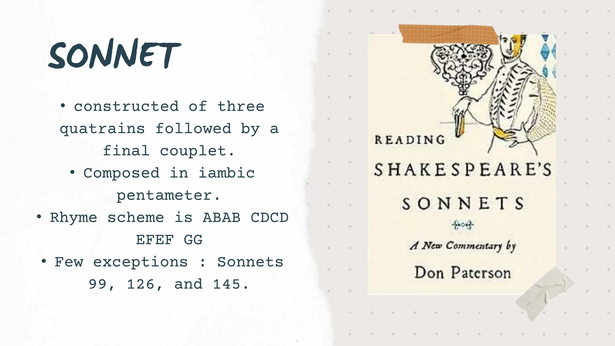 SHAKESPEARE SONNET ppt sA gREAT BOOKS.pptx