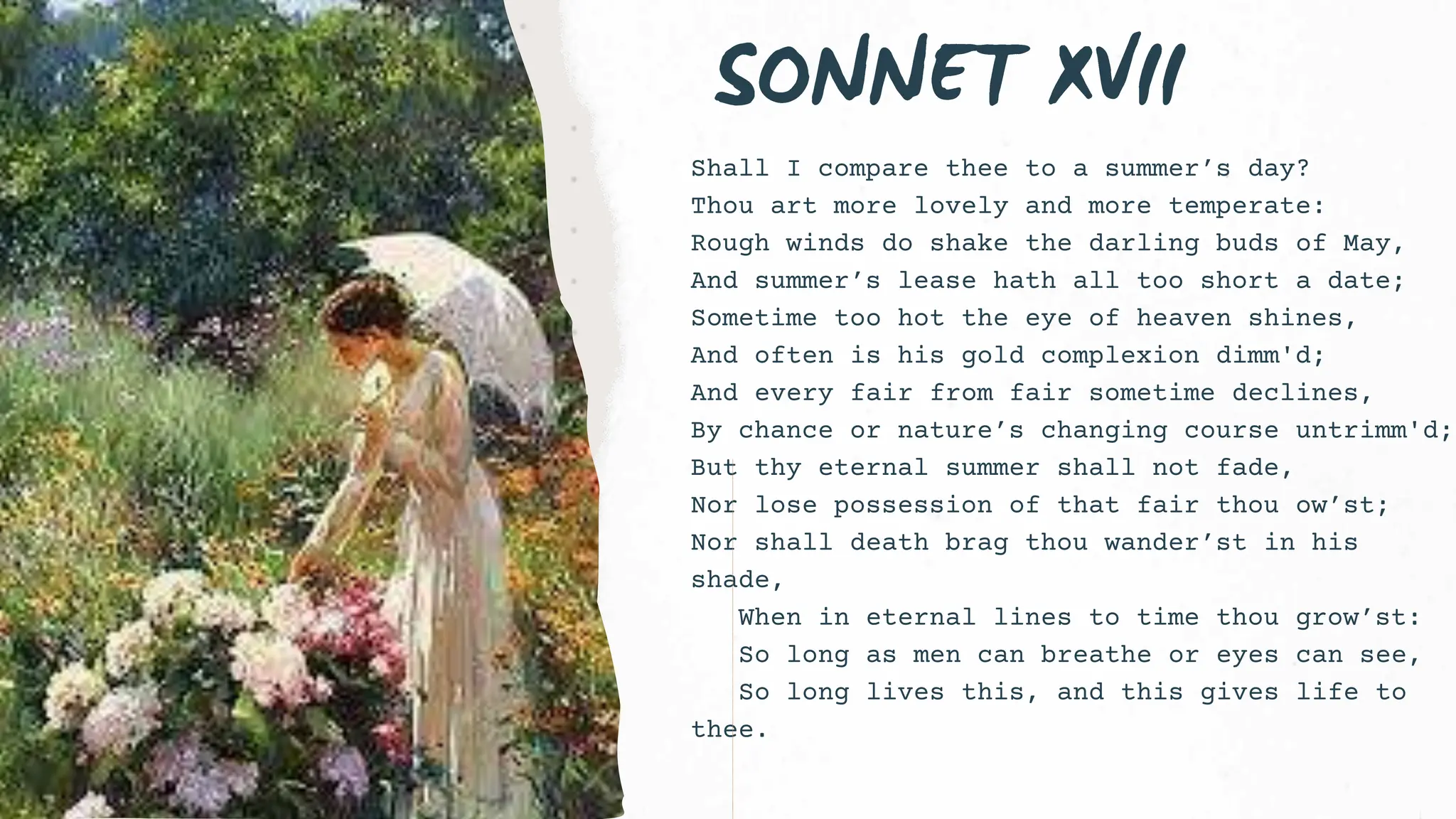 SHAKESPEARE SONNET ppt sA gREAT BOOKS.pptx