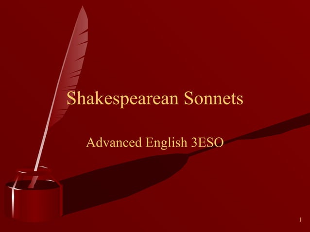 Shakespeare sonnets | PPT