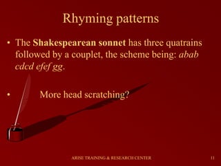 Shakespeare sonnets arise roby | PPT