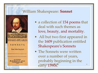 Shakespeare sonnets 18+130 | PPT