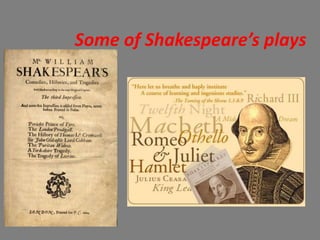 Shakespeare's plays | PPT