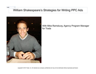 Shakespeare's Guide to Creating PPC Ads | PDF