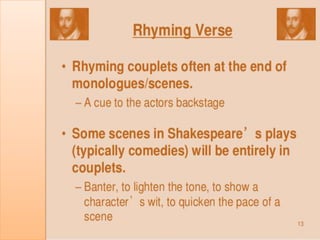 Shakespeare's rhyming couplet | PPTX
