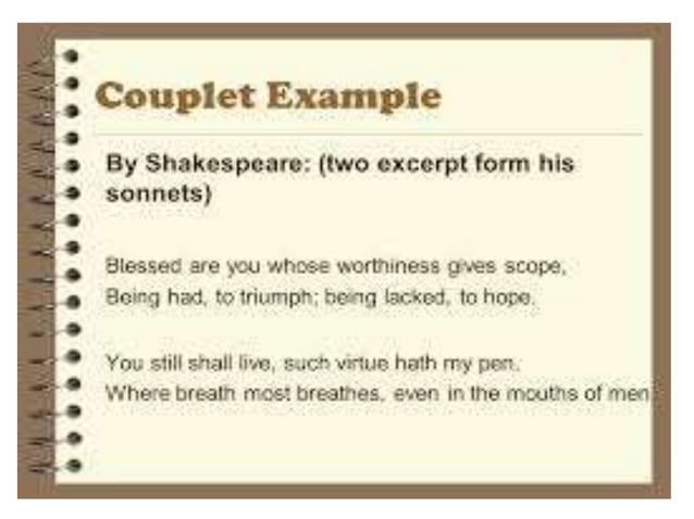 Shakespeare's rhyming couplet | PPTX