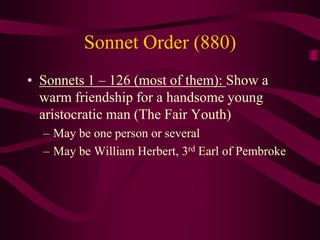 Shakespeare’s sonnets | PPT