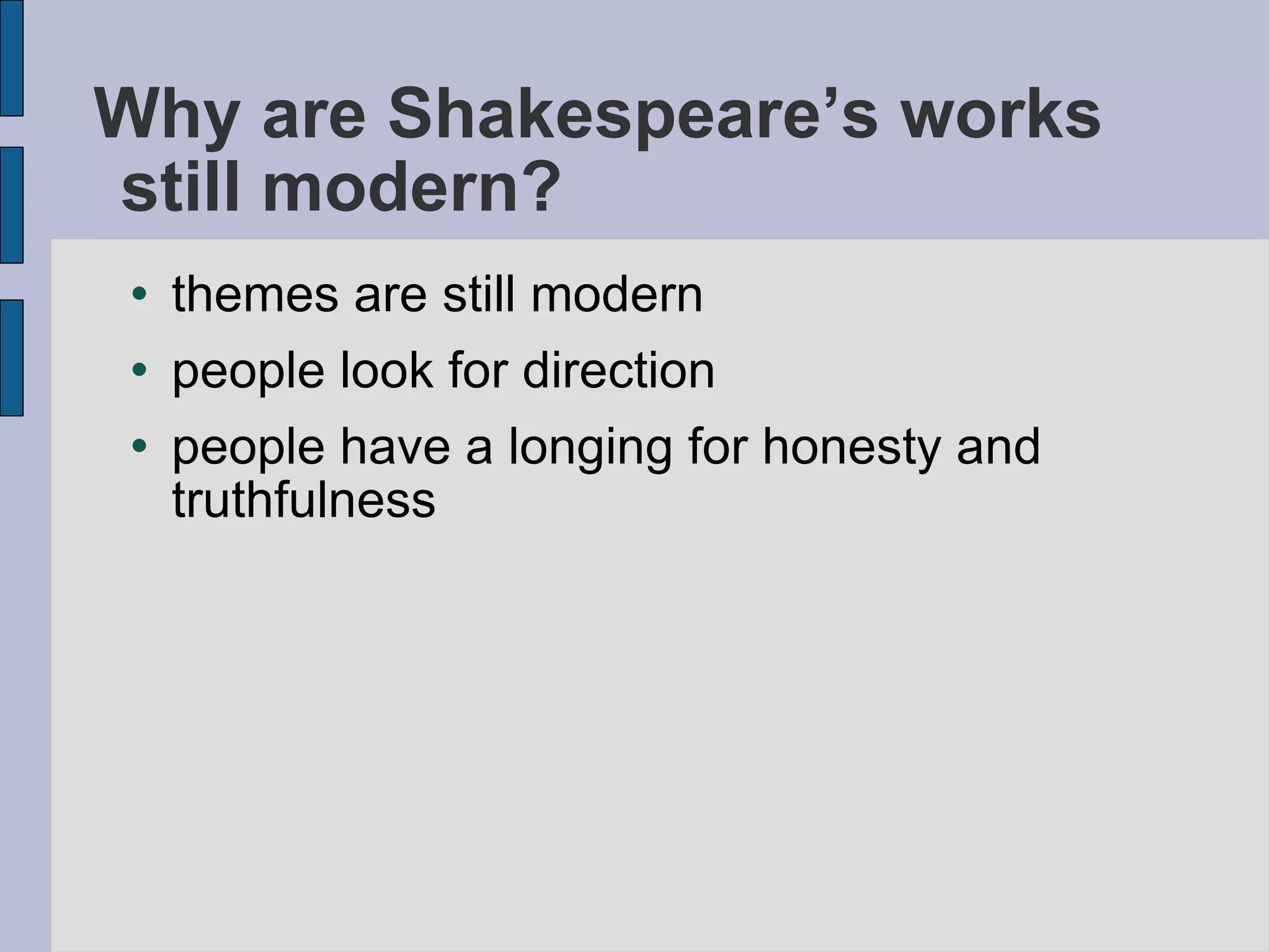 Shakespeare's themes1 by lukas | PPT