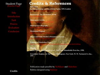 WebQuest: The Life and Times of Shakespeare | PPT | Web Conferencing ...