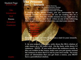 WebQuest: The Life and Times of Shakespeare | PPT