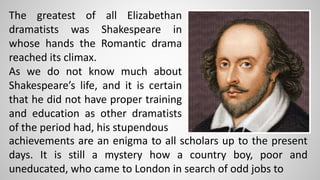 William Shakespeare an English Writer 1564 - 1616 | PPTX