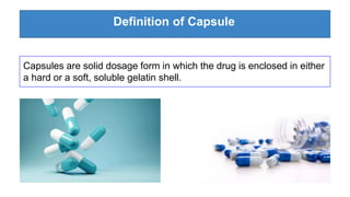 Problems and Remedy of Capsule Manufacturing | PPTX