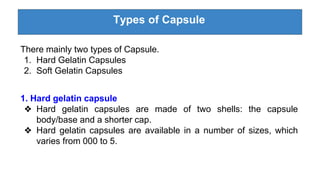 Problems and Remedy of Capsule Manufacturing | PPTX
