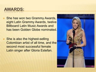 Shakira's biography | PPTX