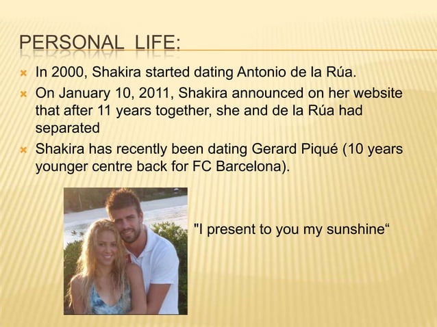 Shakira's biography | PPTX