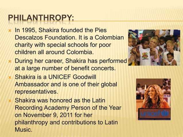 Shakira's biography | PPTX