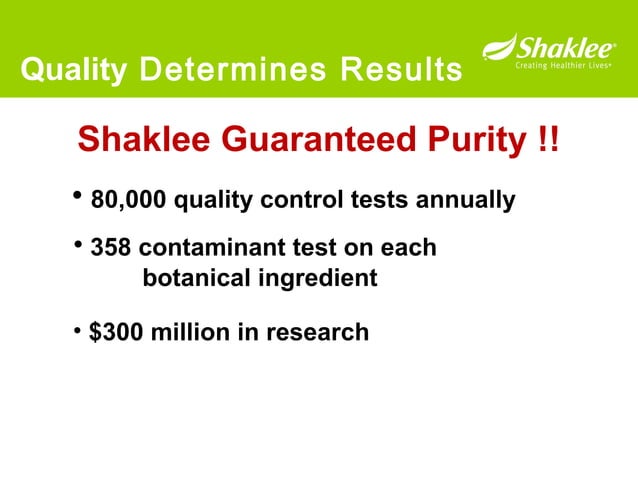 Shaklee Overview Part One | PPT