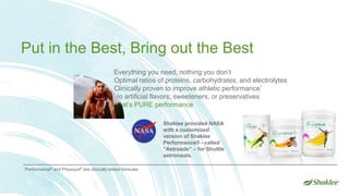 Mainstream Your Health - Shaklee Sports Nutrition Presentation | PPT