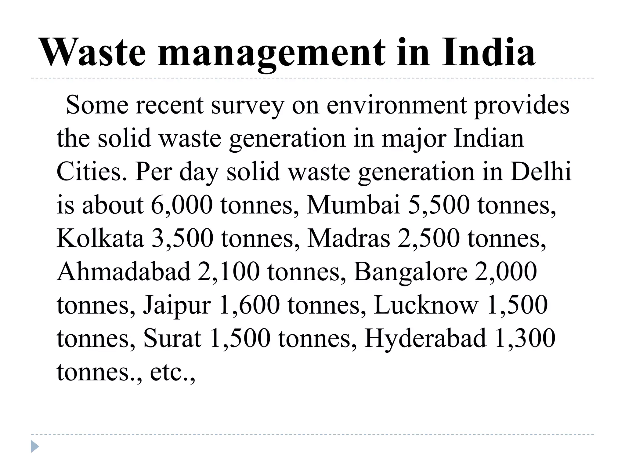 Waste management in india | PPTX