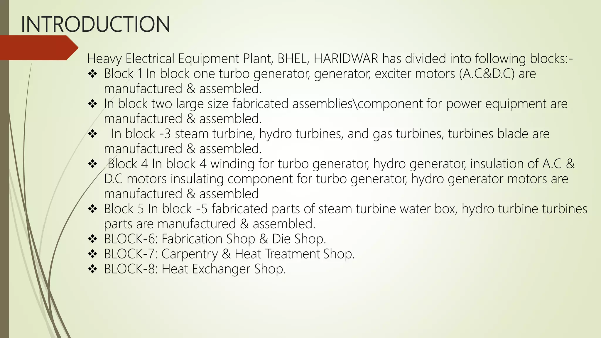 BHEL training ppt | PPTX