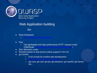 Andriy Shalaenko - GO security tips | PPT