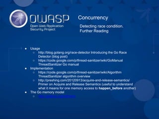 Andriy Shalaenko - GO security tips | PPT