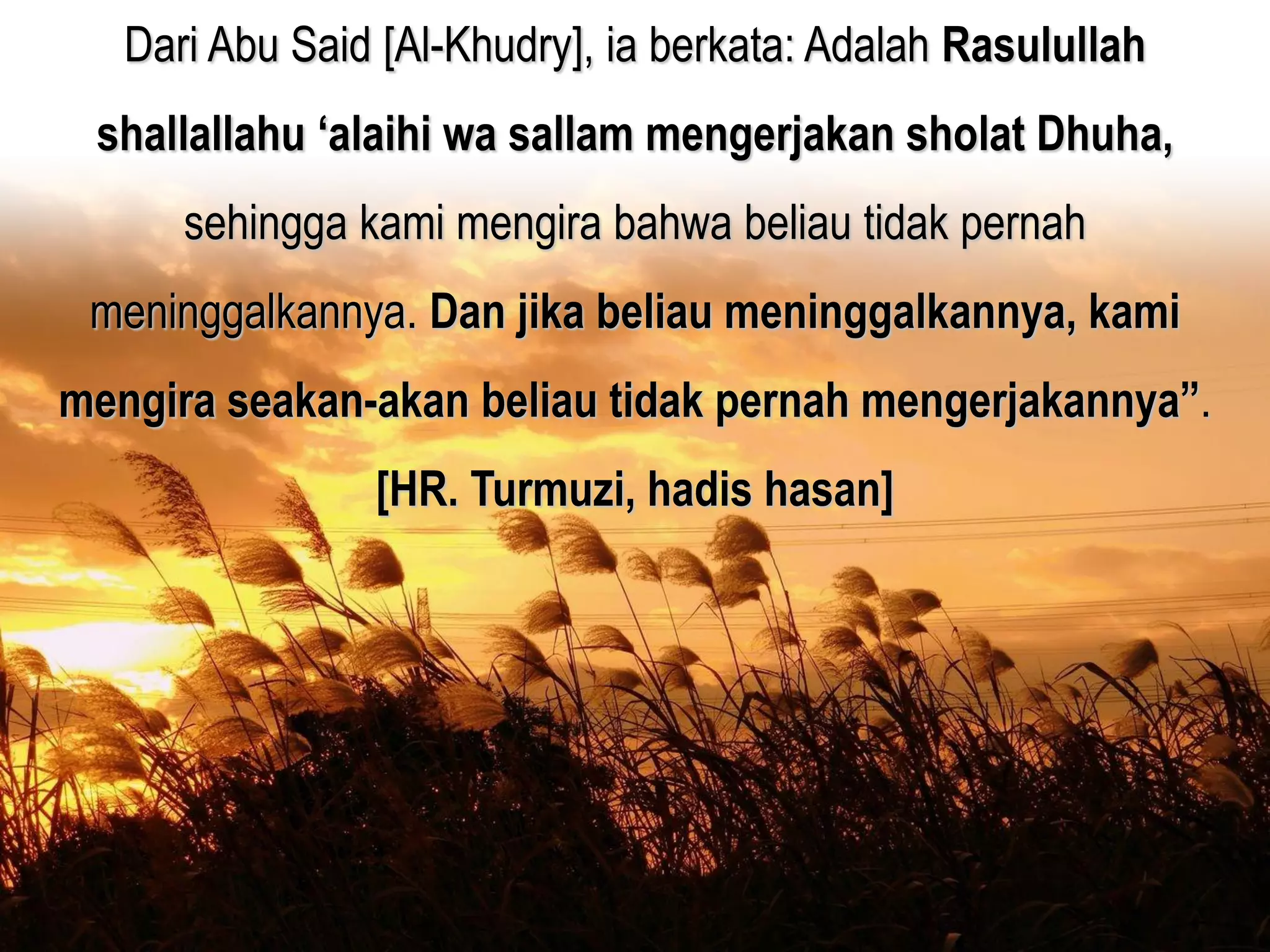 Fadhilah Sholat Dhuha yang Mempesona | PPT
