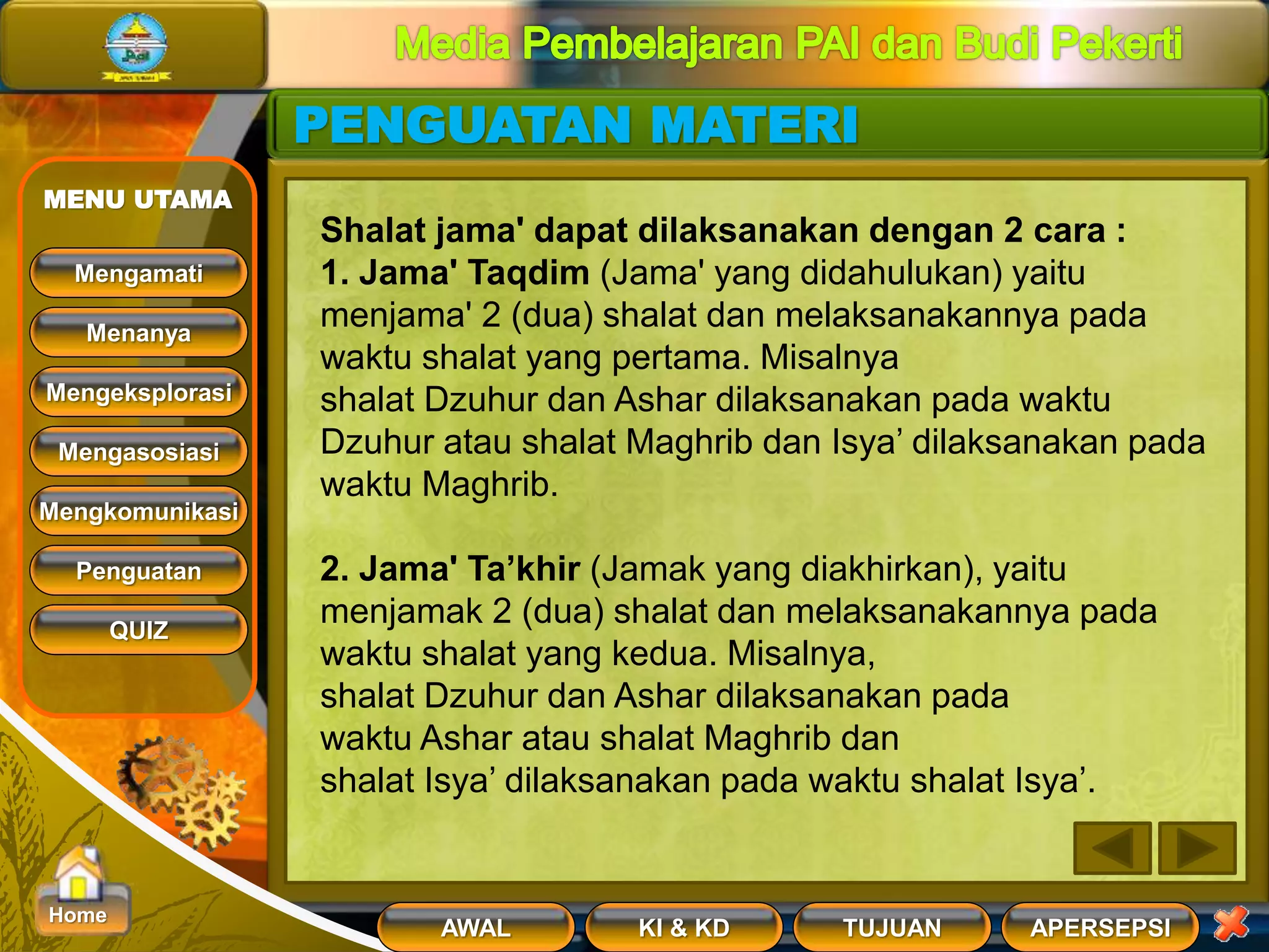 Shalat jamak dan qashar revisi | PPTX
