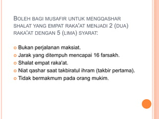 Makalah tentang shalat bagi orang musafir.pptx