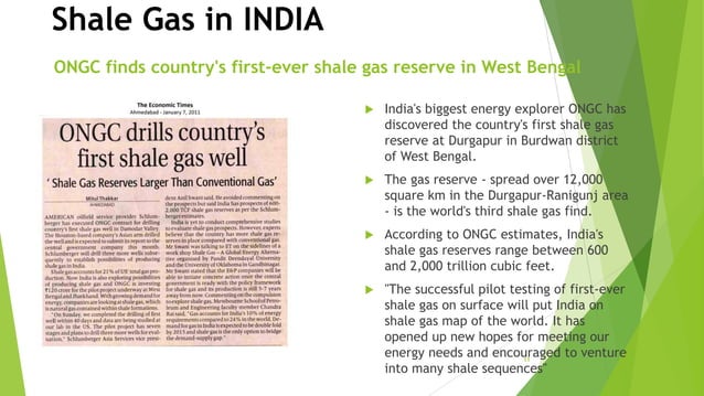 Shale gas by sanyam jain | PPTX