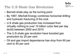 Shale gas in USA presentation final | PPTX