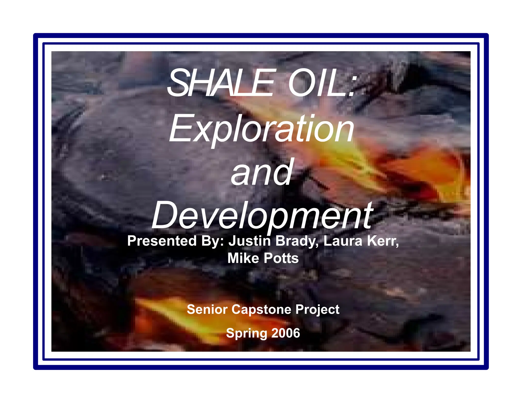 Shale Oil Presentation renewable energy .pptx