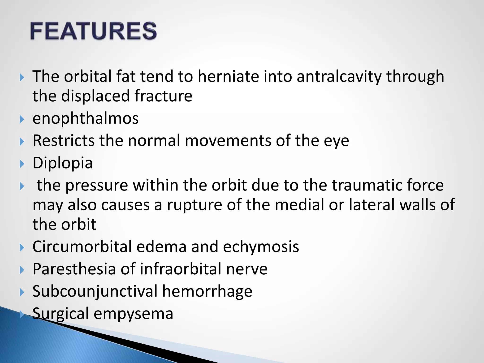 Fractures of middle third of face | PPTX
