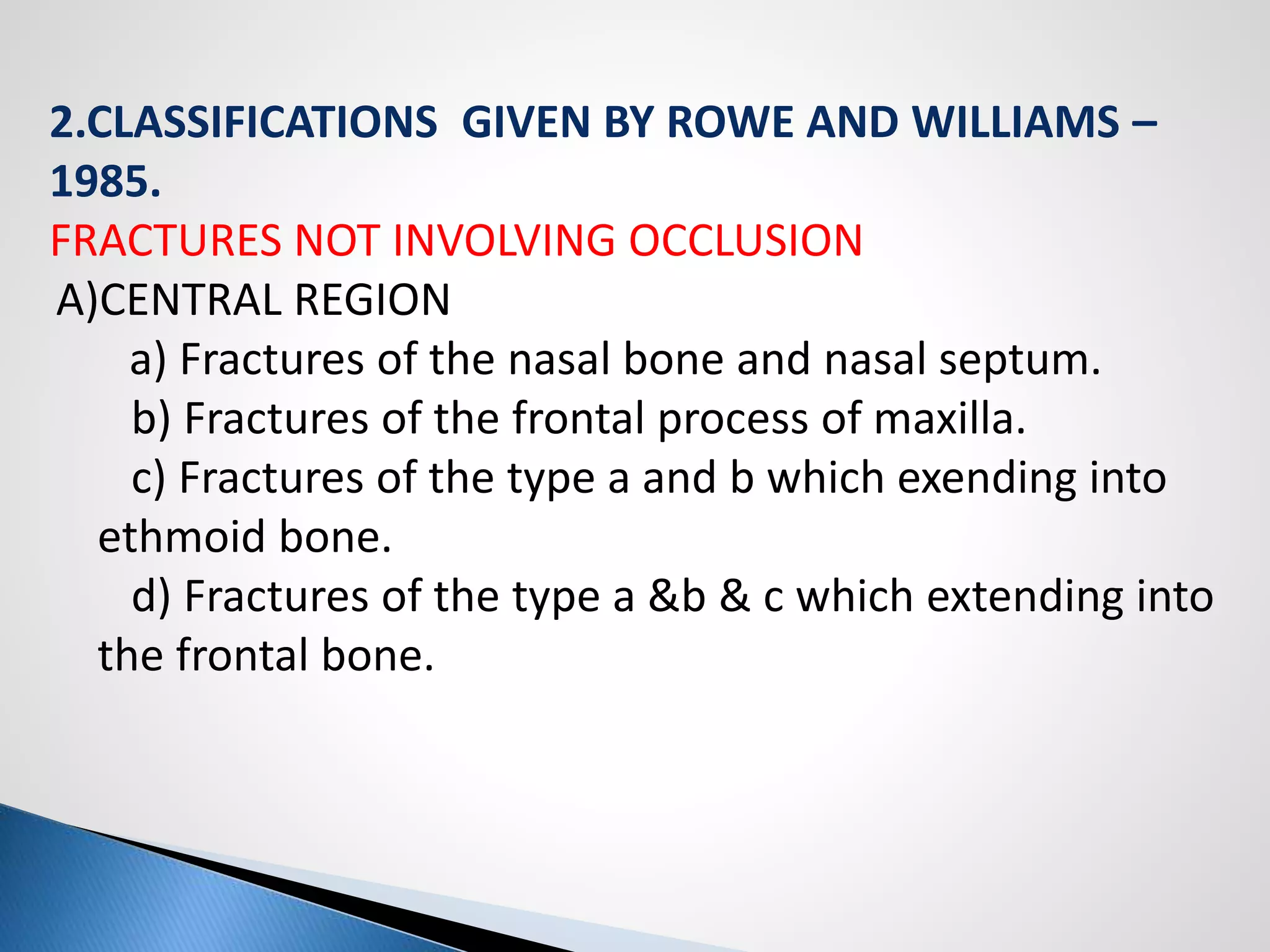 Fractures of middle third of face | PPTX