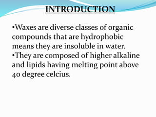 EFFECTS OF WAXING ON VEGETABLE'S SHELF LIFE | PPTX